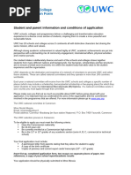 UWC 2025 Application Guidelines | PDF | University And College ...