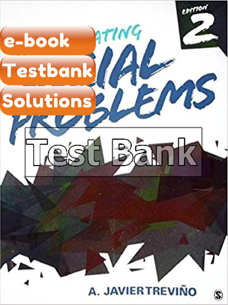Testbank Investigating Social Problems 2nd Edition Trevino Ebook ...