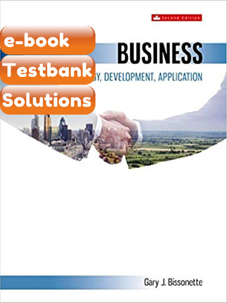 Testbank Business Strategy Development Application 2nd Canadian Edition ...