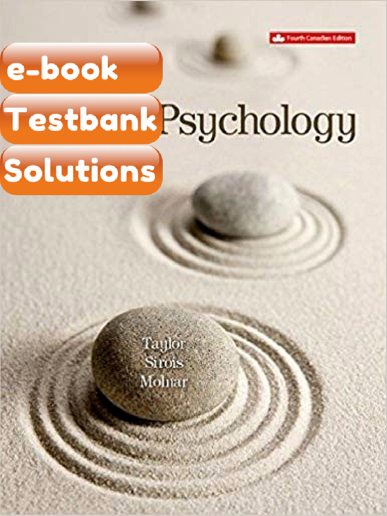 Testbank Health Psychology 4th Canadian Canadian Edition by Shelley E ...