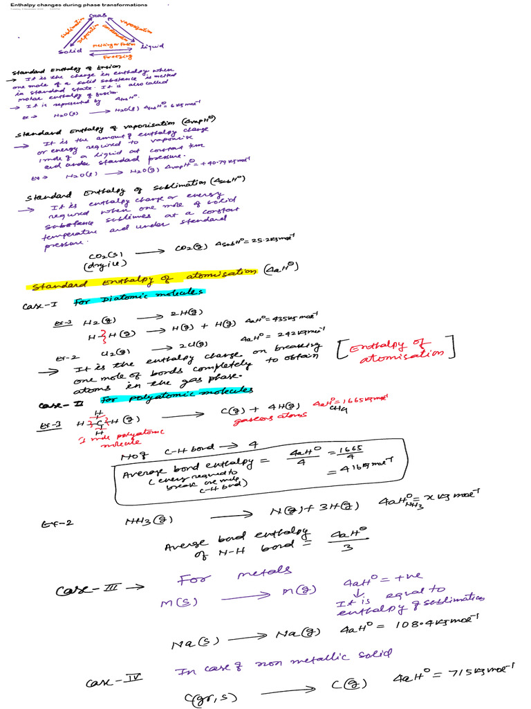 Enthalpy Changes During Phase Transformations | PDF