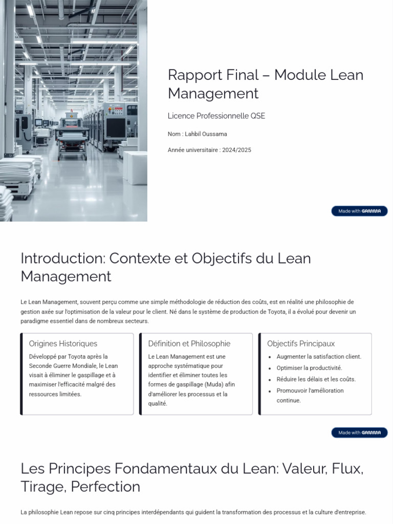 Lean Management | PDF | Lean (production) | Business