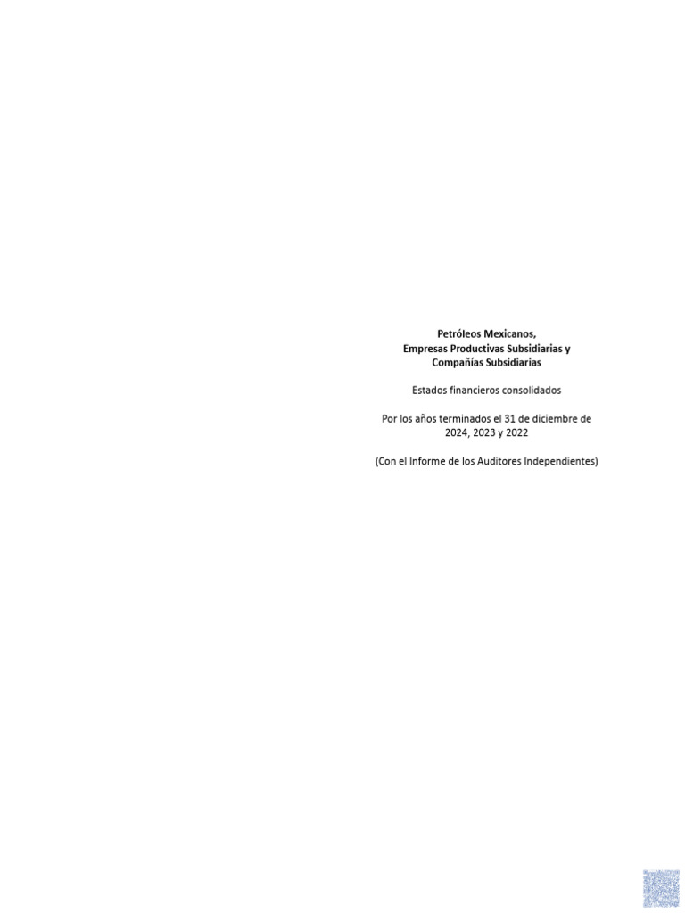 Efd - 2024 PEMEX | PDF | Auditoría | Estado financiero