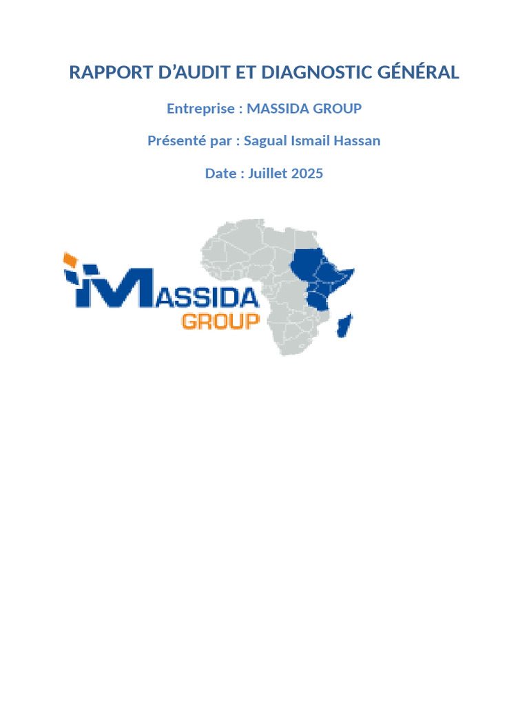 Rapport Audit Massida | PDF | Audit | Contrôle interne
