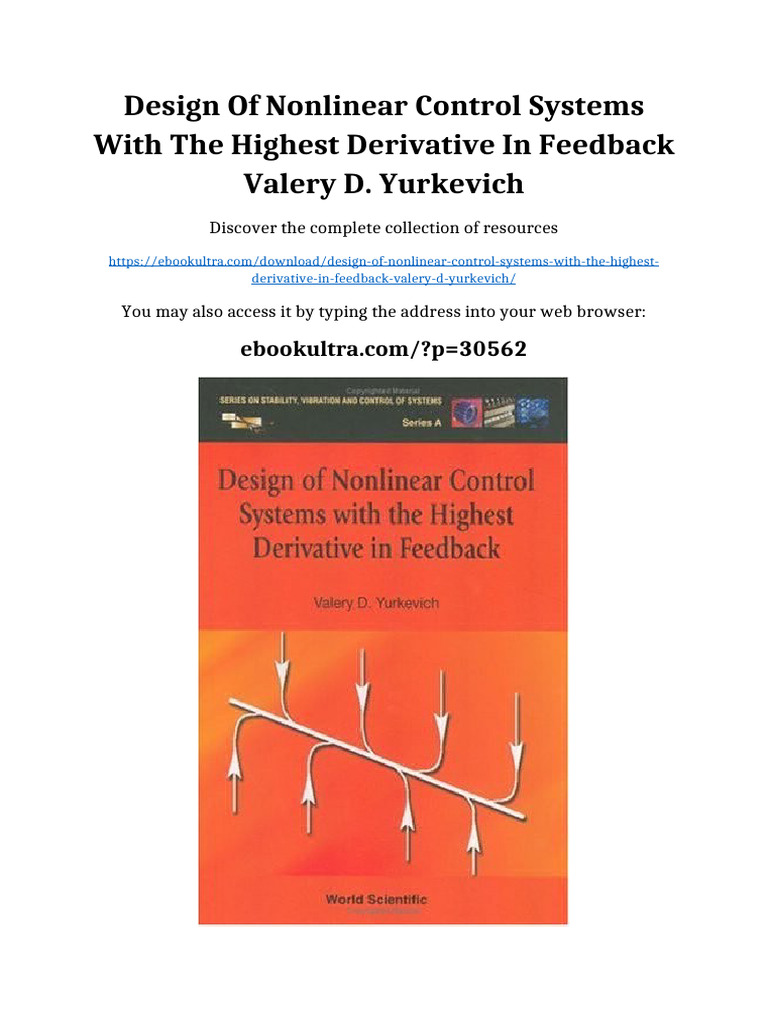 Design of Nonlinear Control Systems with the Highest Derivative in ...