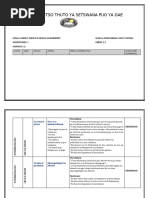 Setswana Lesson Plans Overview | PDF
