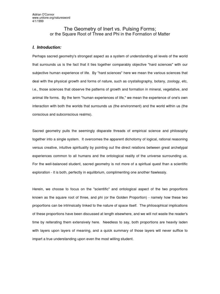 Square Root of Three and Phi | PDF