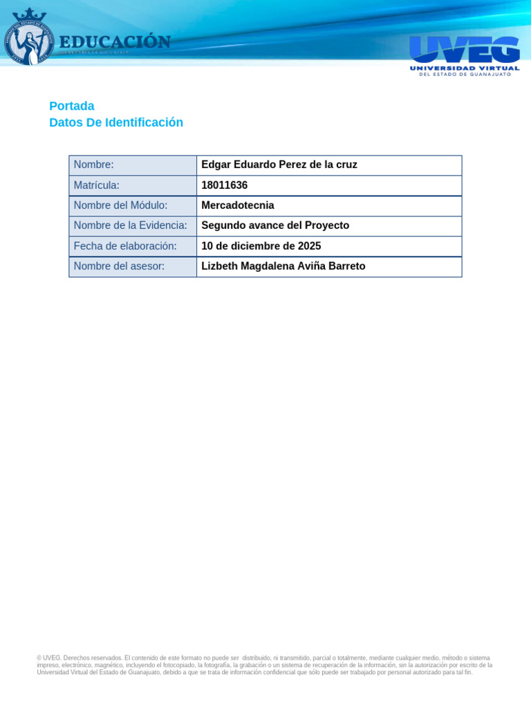Perez Edgar Segundo Avance | PDF | Marketing | Marca