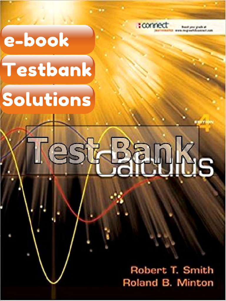 Testbank Calculus 4th Edition Smith | PDF | Integral | Derivative