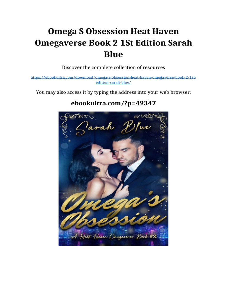 Omega S Obsession Heat Haven Omegaverse Book 2 1st Edition Sarah Blue ...