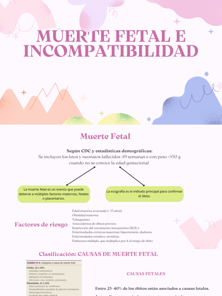 Incompatibilidad ABO | PDF | Feto | Parto prematuro