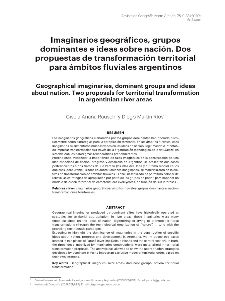 OK Rausch y Ríos (2020) Imaginarios Geográficos Grupos Dominantes e ...