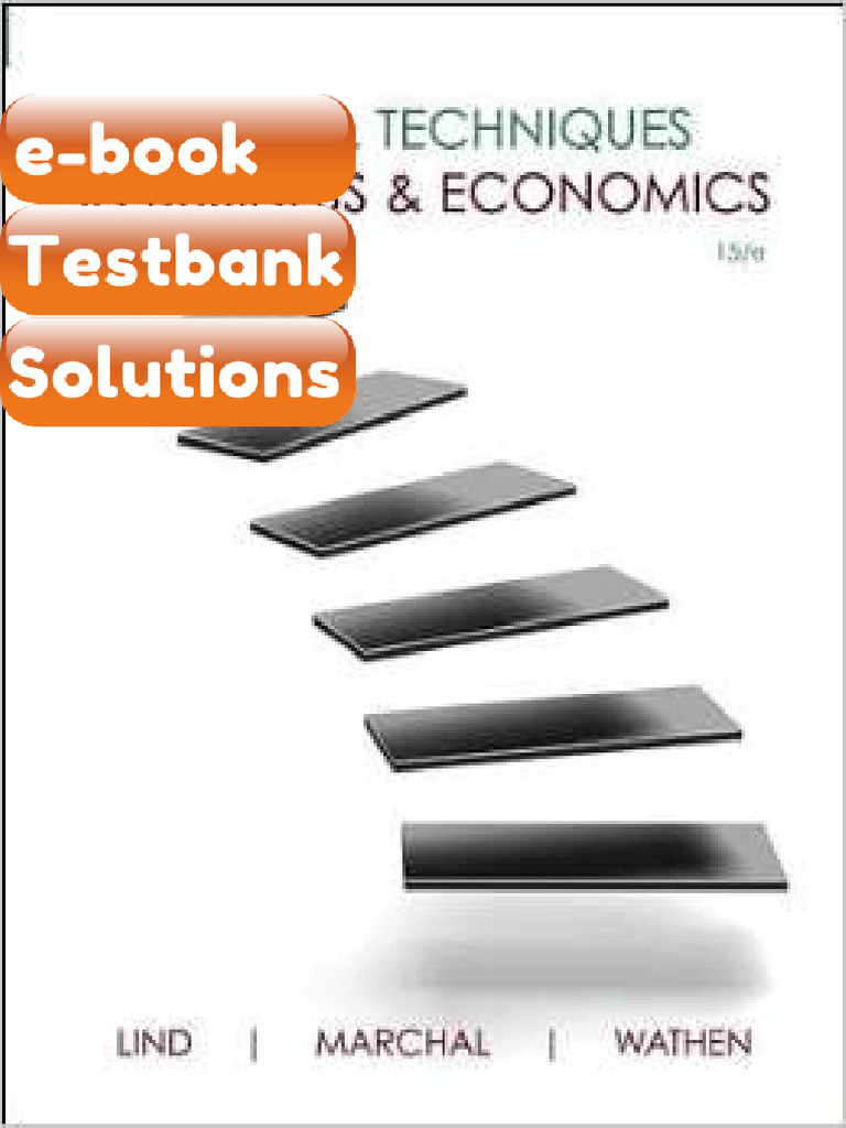 Testbank Statistical Techniques in Business and Economics 15th Edition ...