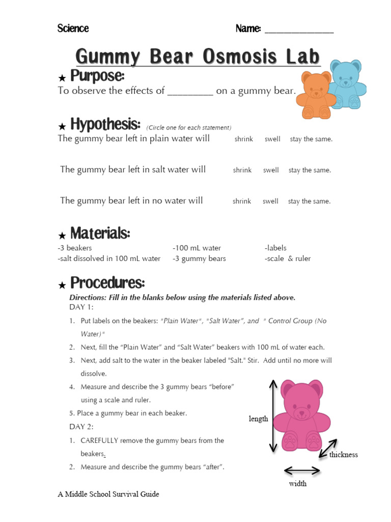 GummyBearOsmosisLab-1 | PDF