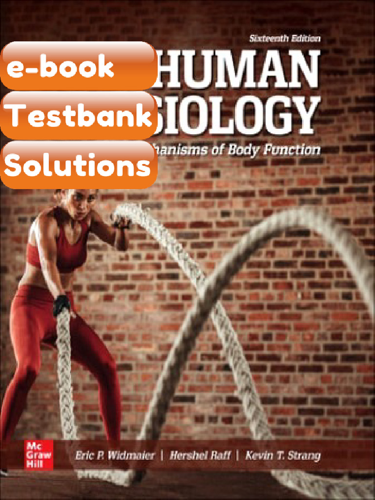 Testbank Vanders Human Physiology 16th Edition Widmaier | PDF | Human ...