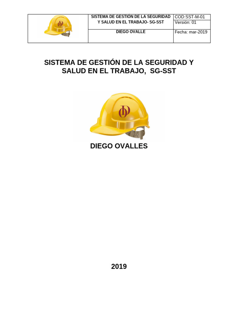 Manual SG-SST | PDF | Presupuesto | Valores
