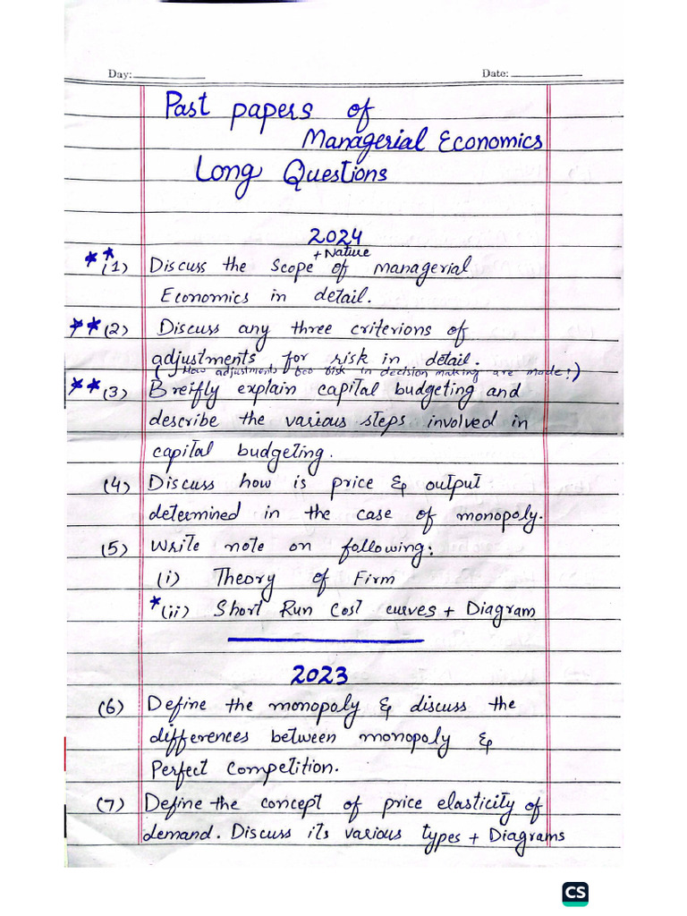 Economic Past Paper | PDF
