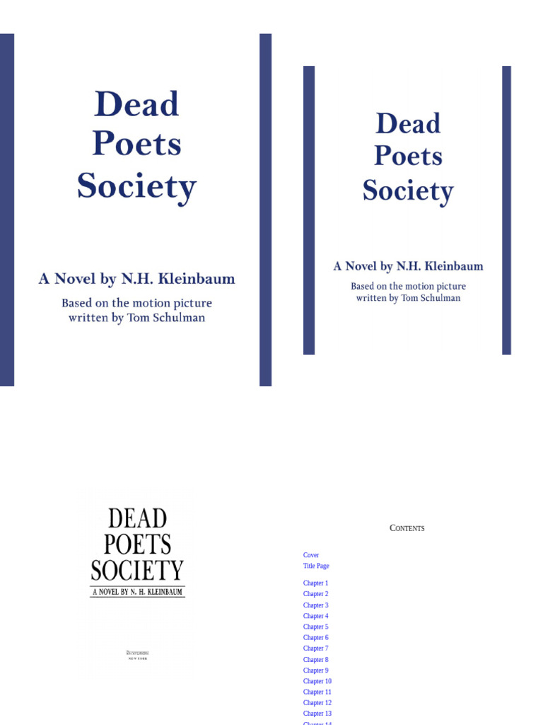 Dead Poets Society | PDF