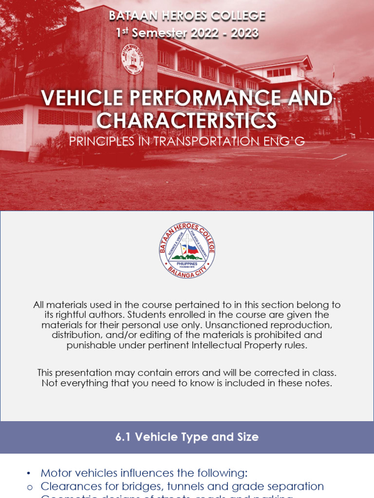 Module 5. Vehicle Performance and Characteristics | PDF | Trailer ...