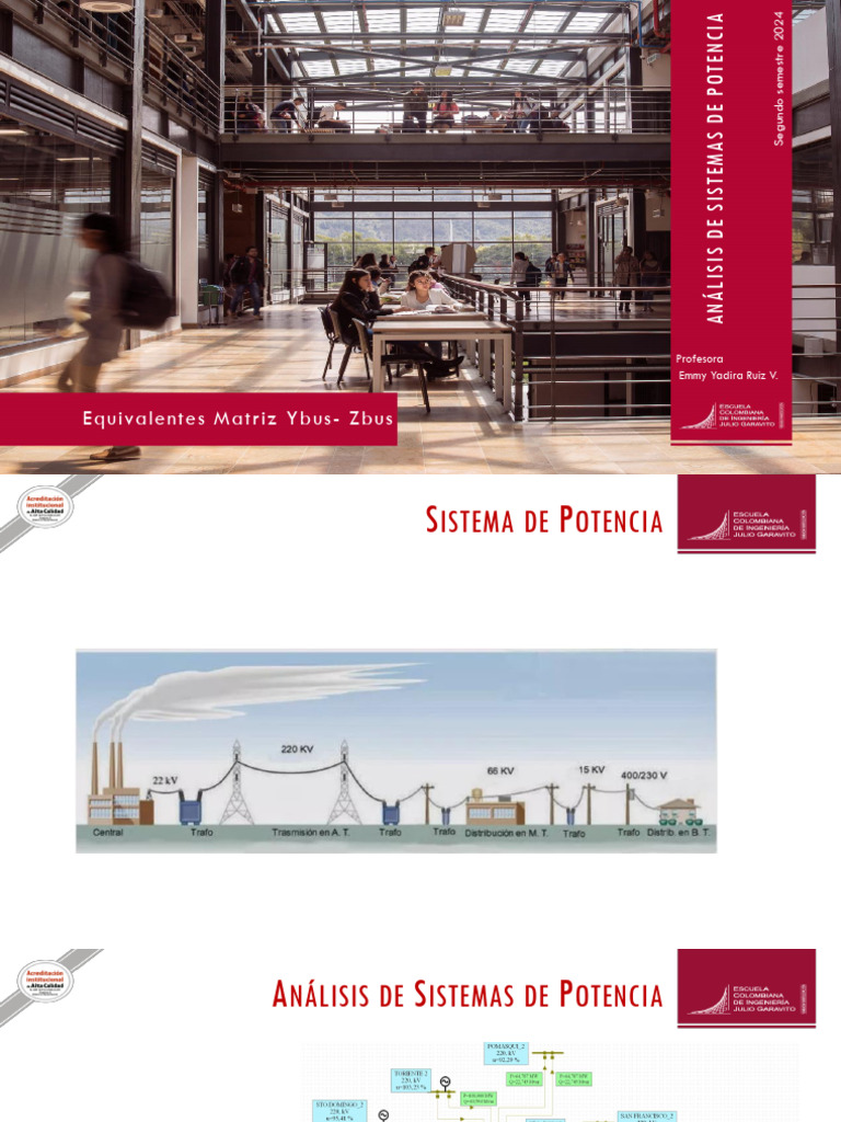 Clase 1 Introducción- Matriz Y bus y Zbus | PDF | Cantidad | voltaje