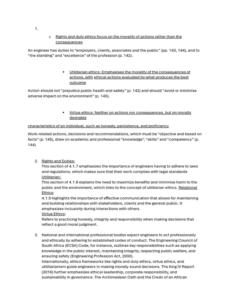 Ethics Quiz Answers | PDF | Integrity
