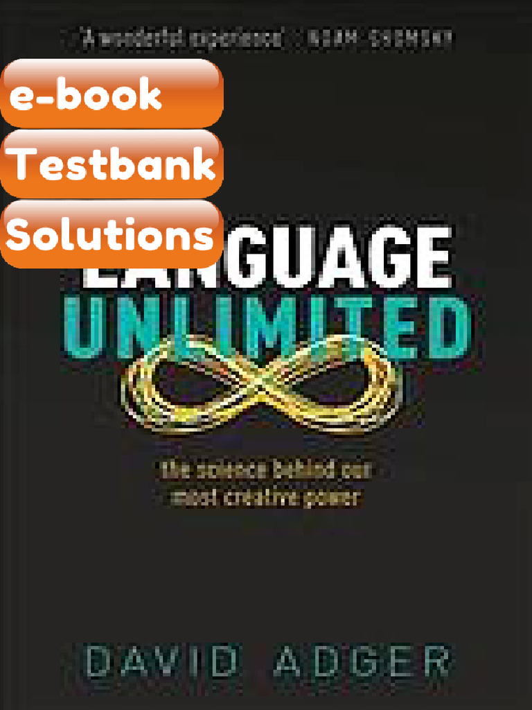 Testbank Language Unlimited the Science Behind Our Most Creative Power ...