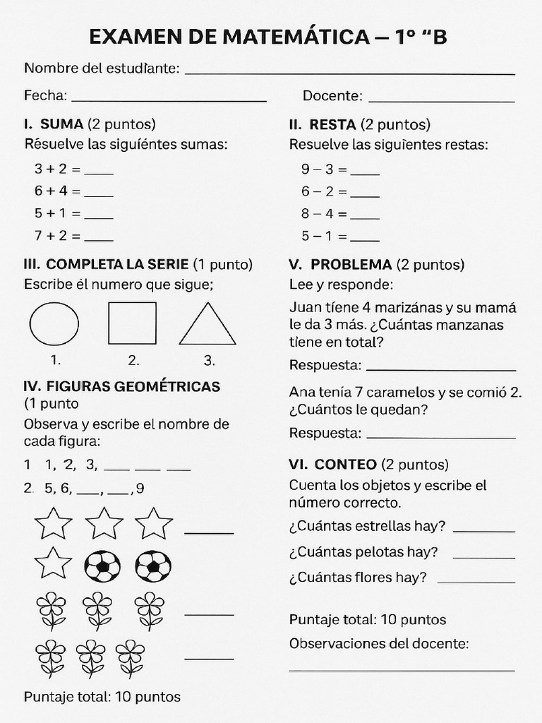 Examen Matematica 1B | PDF