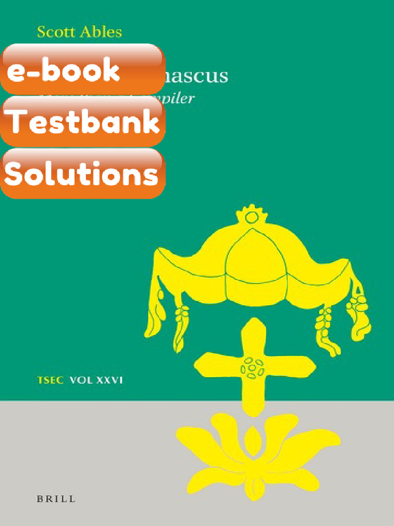 Testbank John of Damascus More Than Compiler Scott Ables | PDF ...