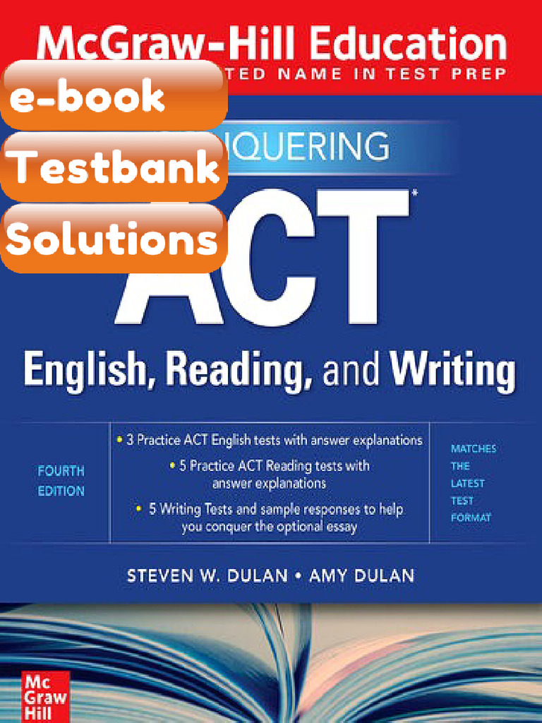 Testbank McGrawHill Education Conquering ACT English Reading and ...