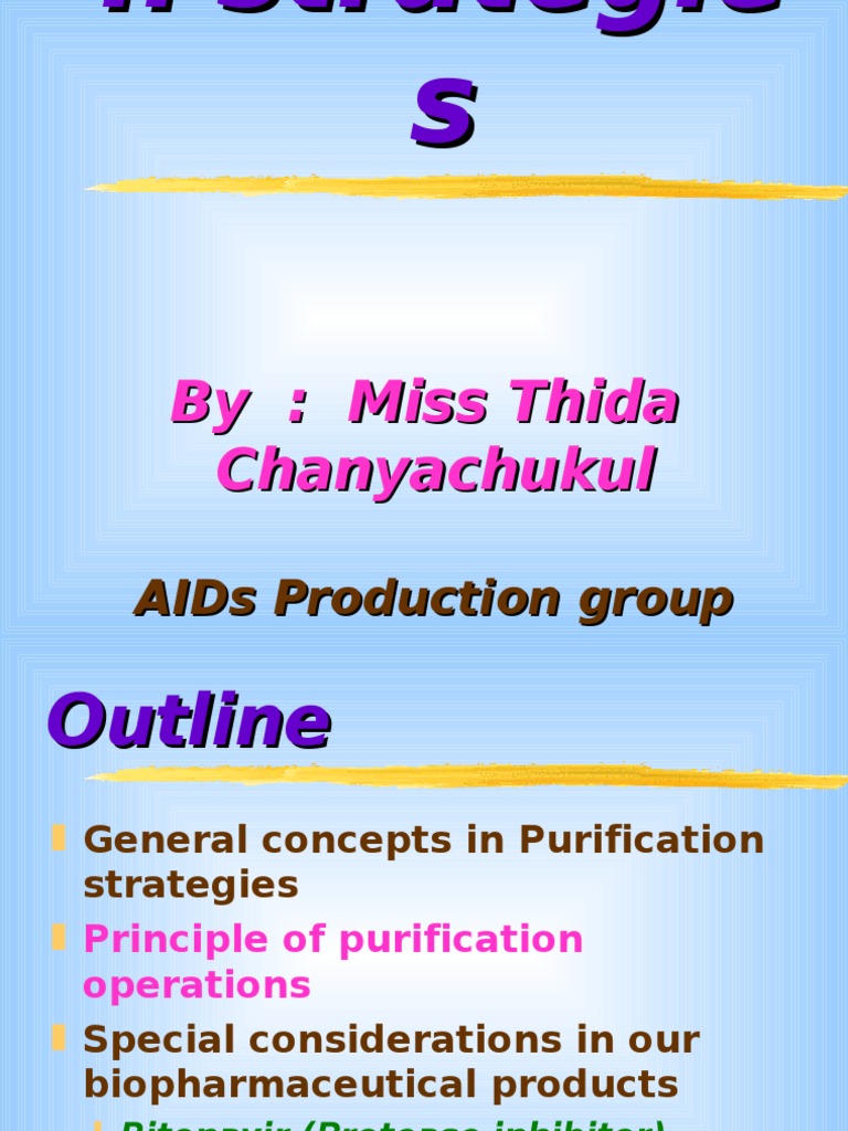 Biopharmaceutical Purification Strategies | PDF | Chromatography ...