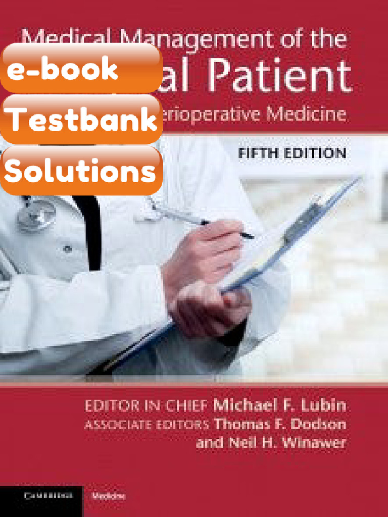 Testbank Medical Management of the Surgical Patient a Textbook of ...