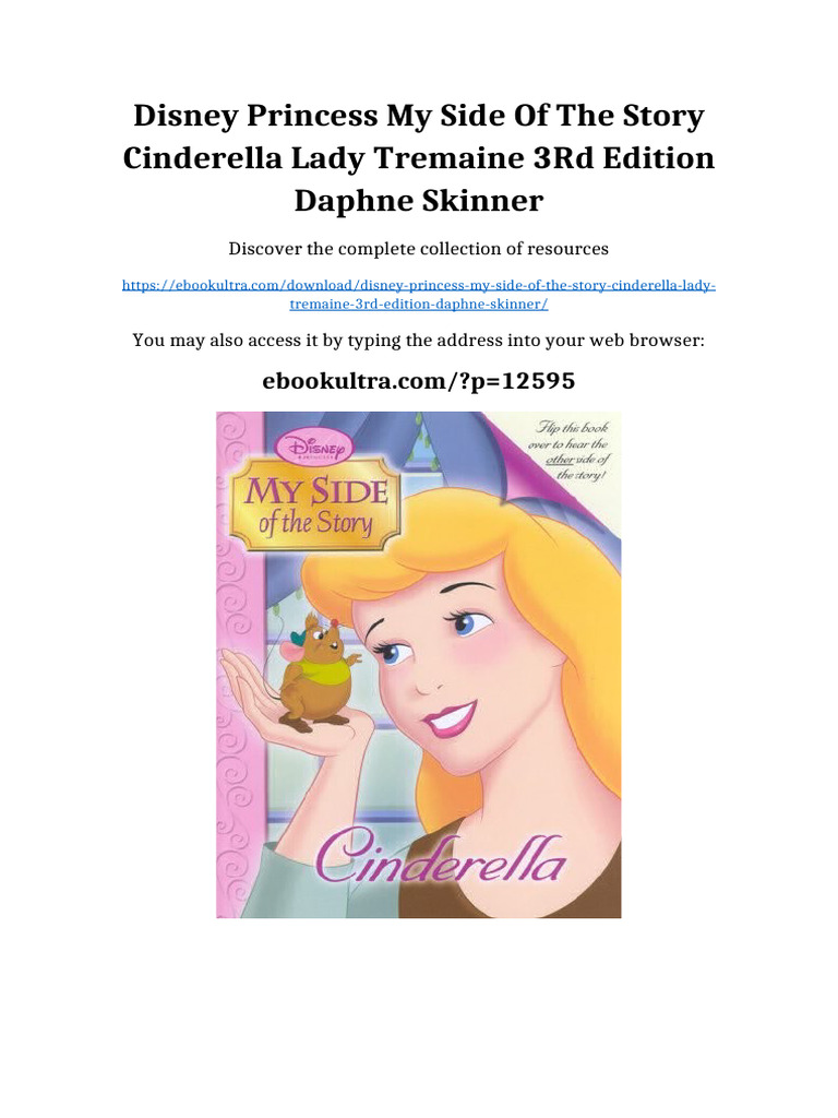 Disney Princess My Side of The Story Cinderella Lady Tremaine 3rd ...