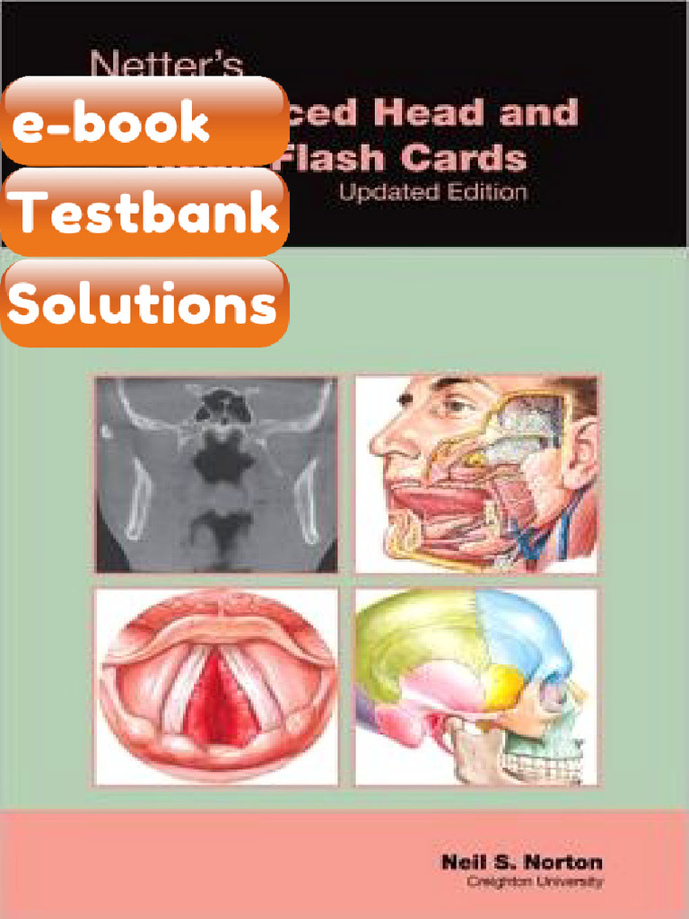 Testbank Netters Advanced Head Neck Flash Cards Updated Edition ...