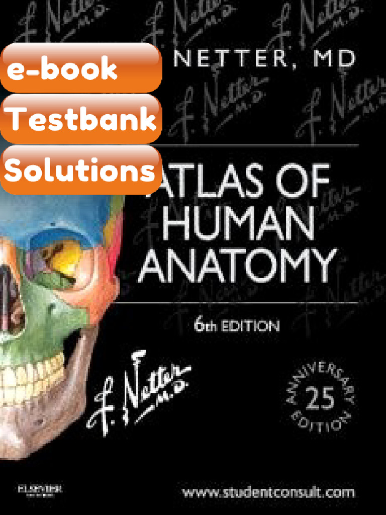 Testbank Netters Atlas of Human Anatomy Including Student Consult ...