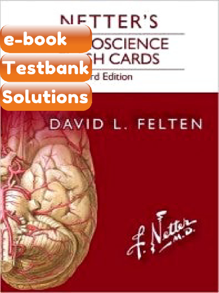 Testbank Netters Neuroscience Flash Cards Netter Basic Science 3rd ...