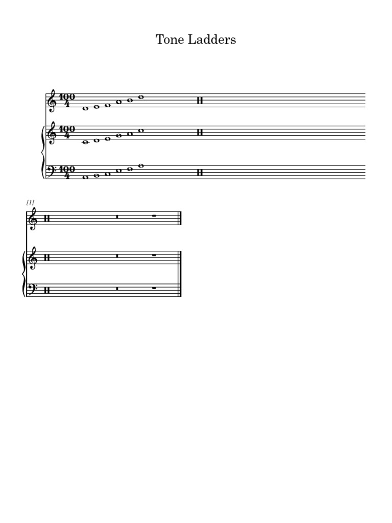 Tone Ladders, Extended Do Pentatone | PDF