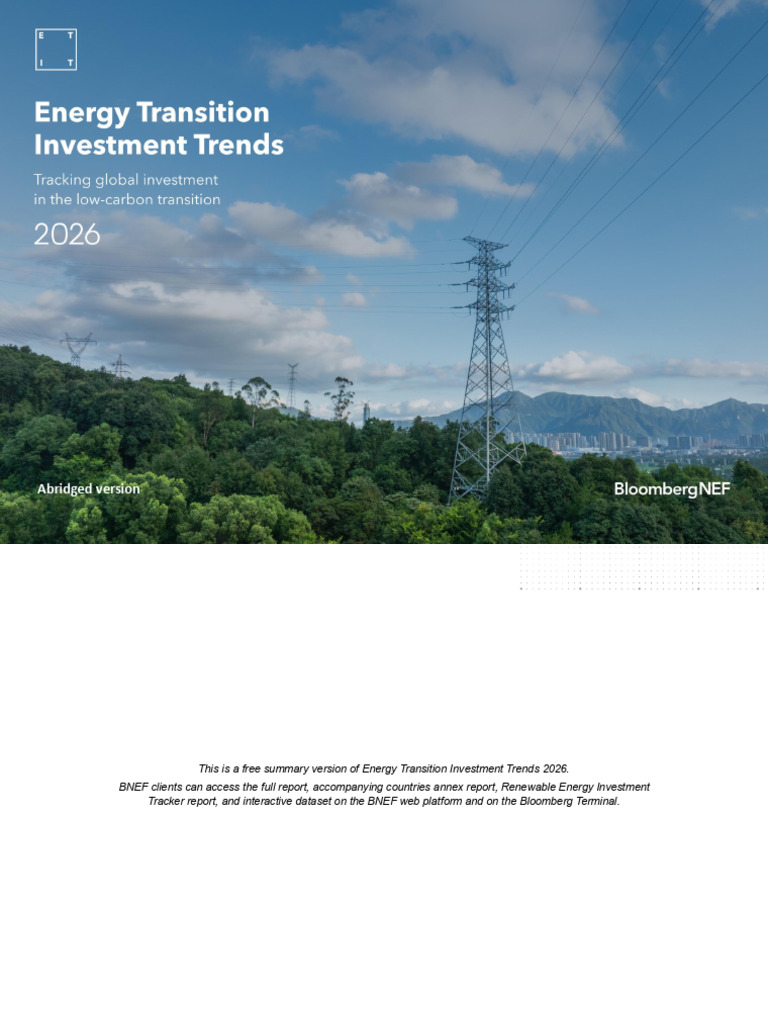 BNEF Energy Transition Trends 2026 | PDF | Clean Technology | Renewable ...