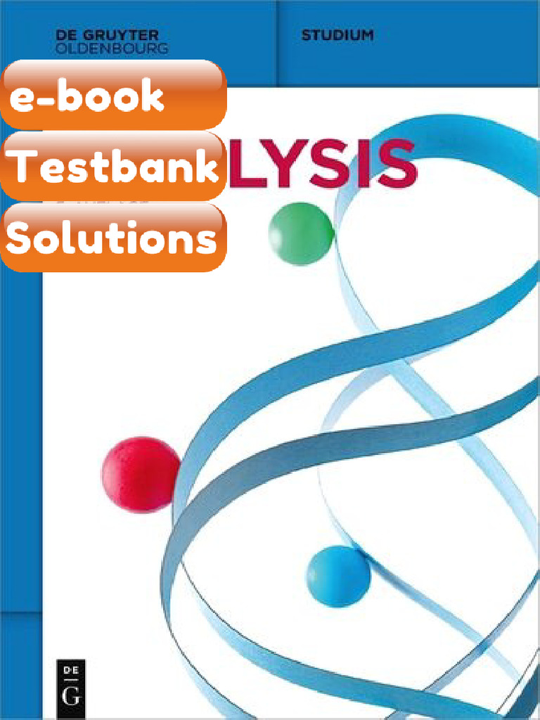 Testbank Analysis 5th Edition Walter Rudin | PDF | Subscription ...