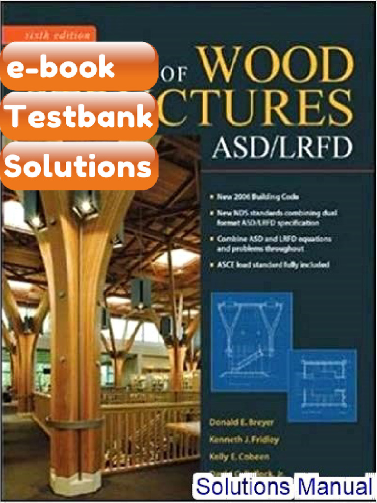 Testbank Design of Wood Structures ASDLRFD 6th Edition Donald Breyer | PDF
