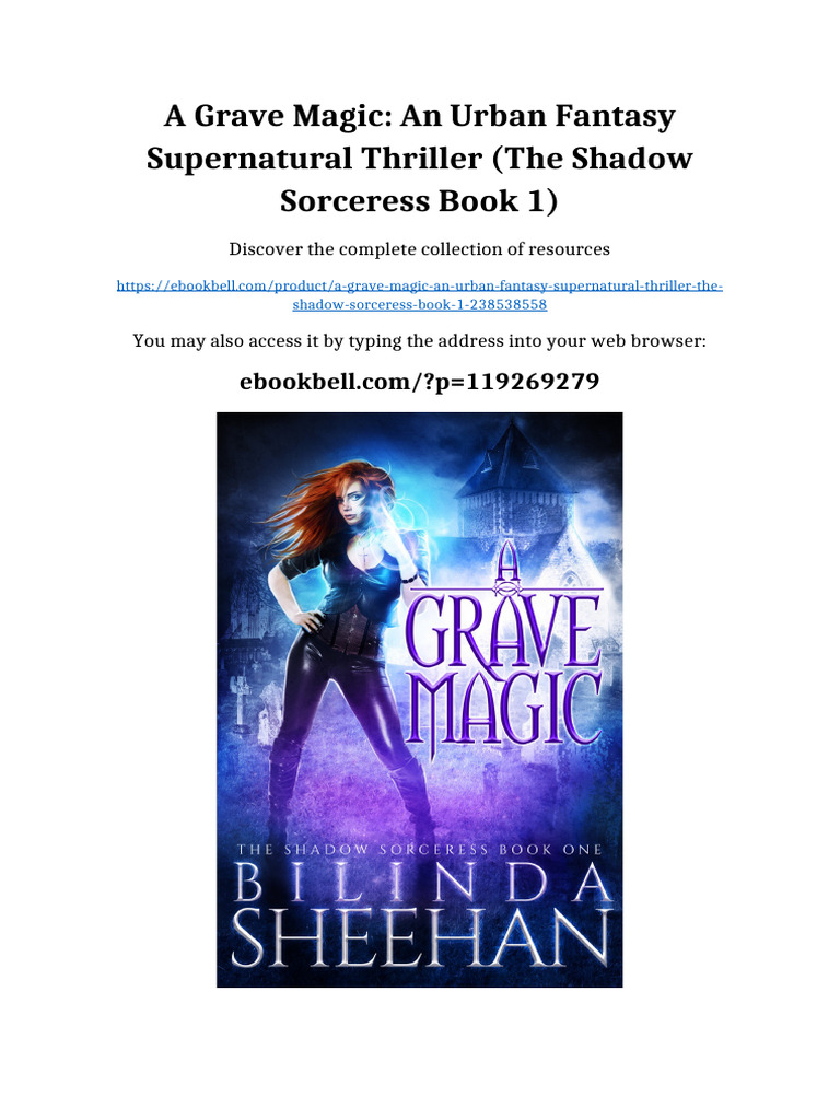 A Grave Magic: An Urban Fantasy Supernatural Thriller (The Shadow ...