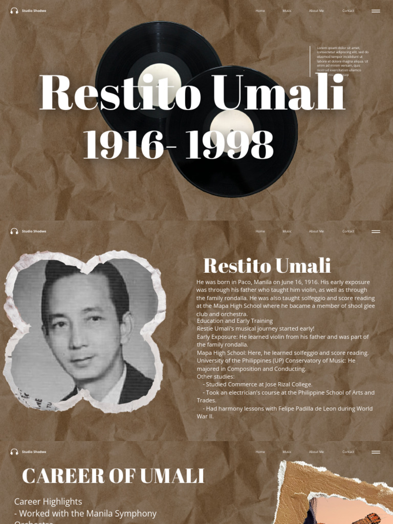 Restituto Umali Composer and Composition Powerpoint Presentation | PDF ...