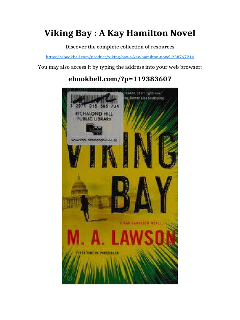 Viking Bay: A Kay Hamilton Novel Online Version | PDF | Intellectual ...