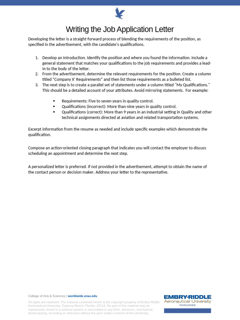 Writing The Job Application Letter | PDF | Engineering | Business