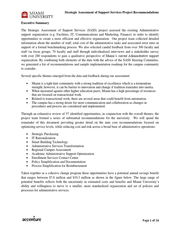 Accenture SASS Recommendations | PDF | Cost–Benefit Analysis | Euro