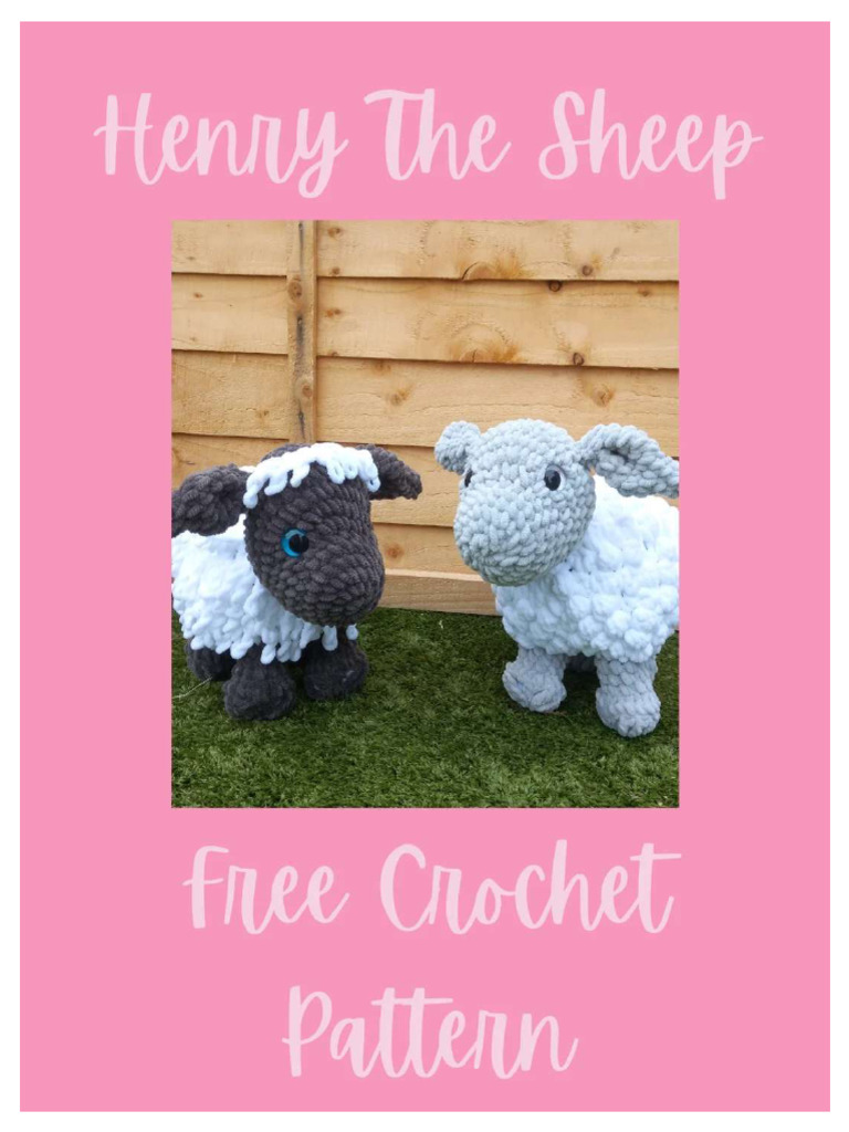 Plush Amigurumi Sheep With Bobble Stitch PDF Pattern 1 | PDF