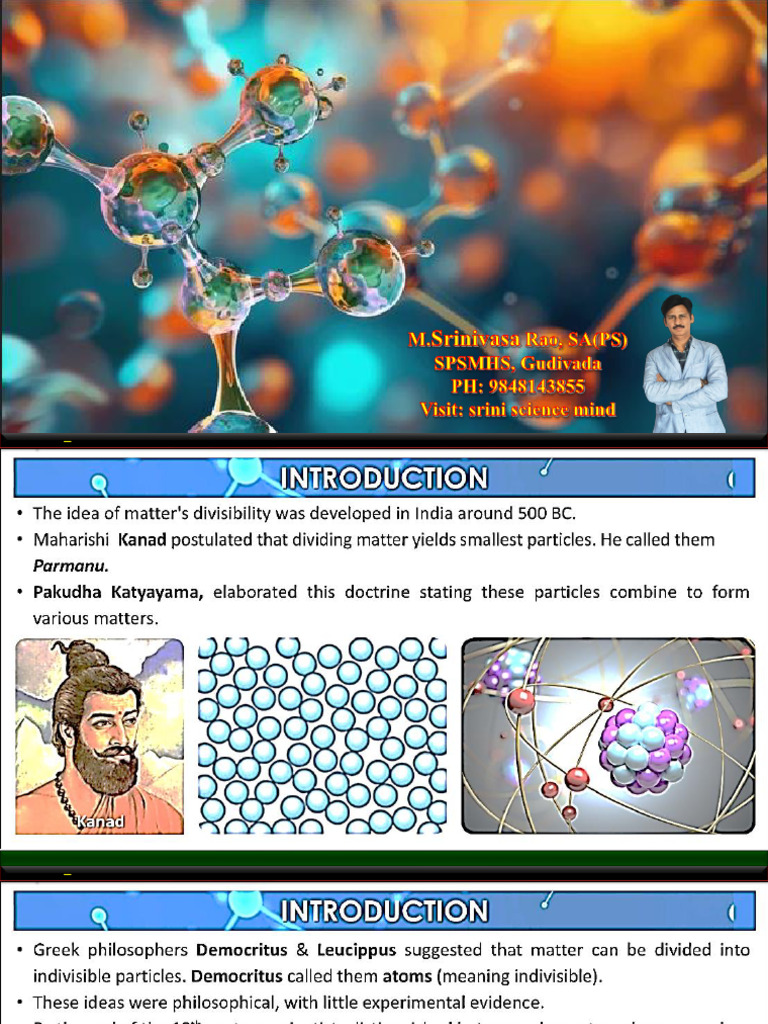 Atoms and Molecules 9th | PDF | Molecules | Molecular Physics