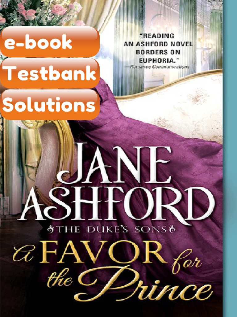 Testbank a Favor for the Prince Jane Ashford | PDF | Subscription ...