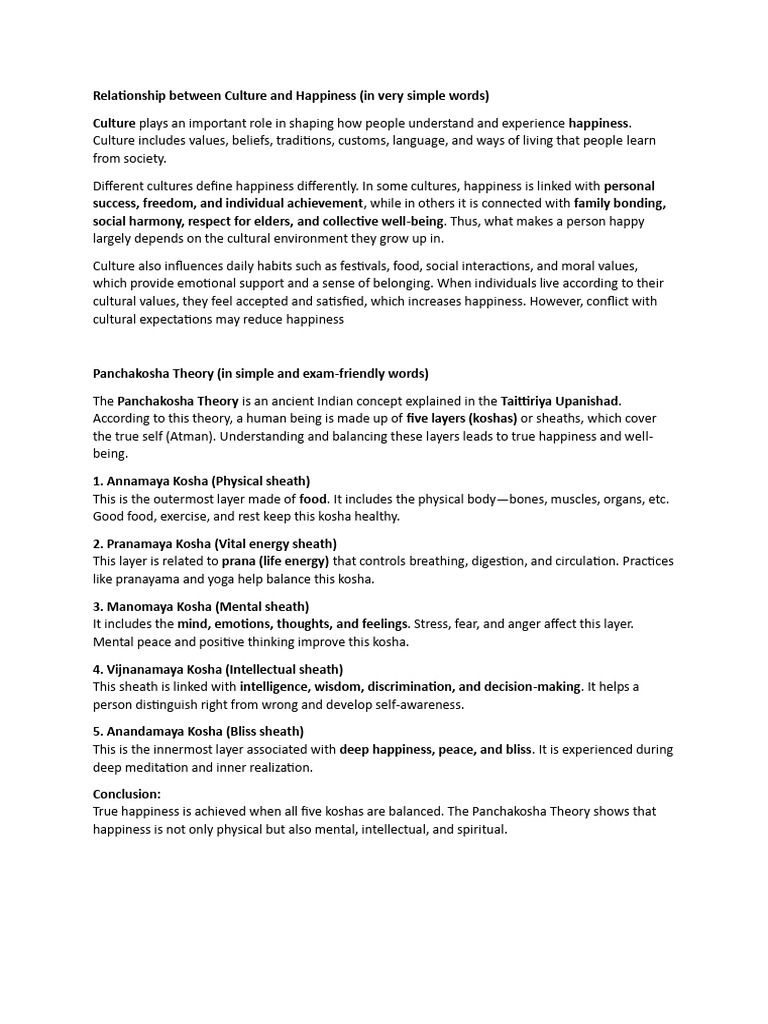 My VAC Notes | PDF | Happiness | Self Actualization