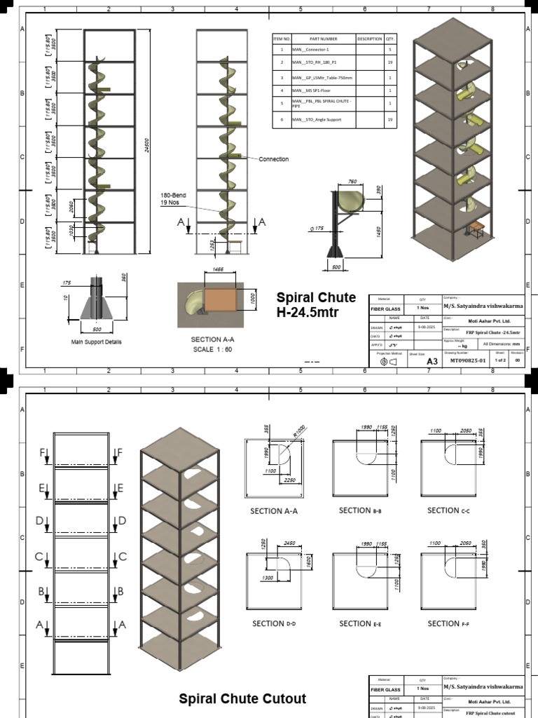 MAN FRP Spiral Chute-1 | PDF | Materials | Amorphous Solid