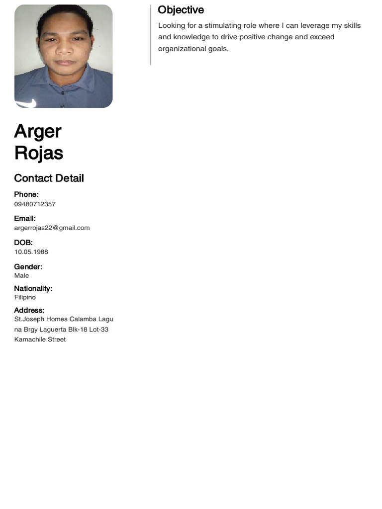 Arger Resume 145 | PDF